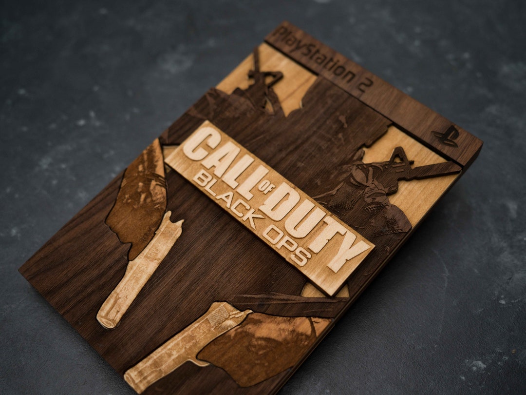 Wooden Call of Duty Black Ops Playstation 2 / PS2 Cartridge - Etsy