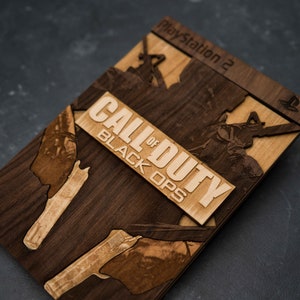 Wooden Call of Duty Black Ops Playstation 2 / PS2 Cartridge - Etsy