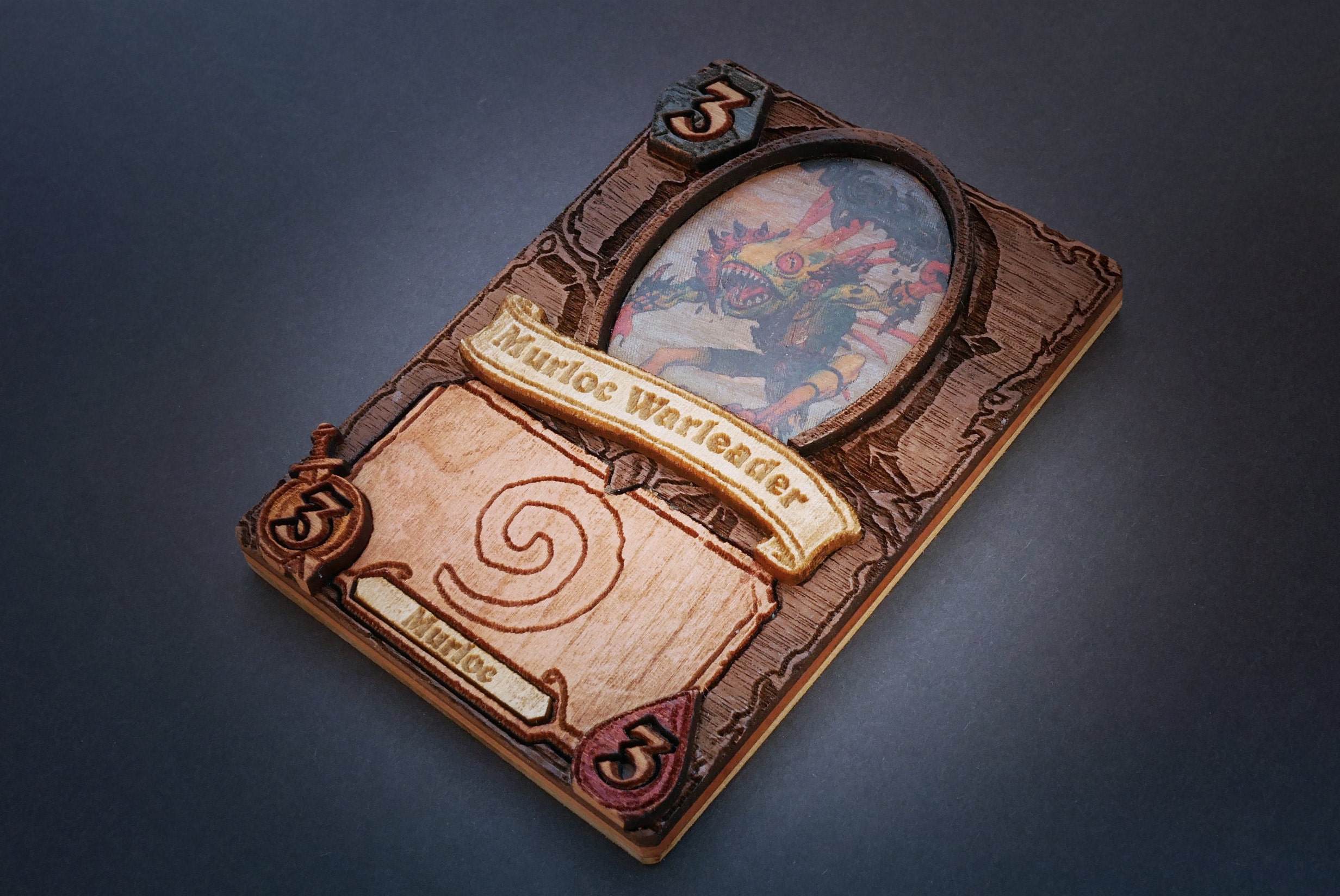 Custom Wooden Hearthstone Cards | Etsy