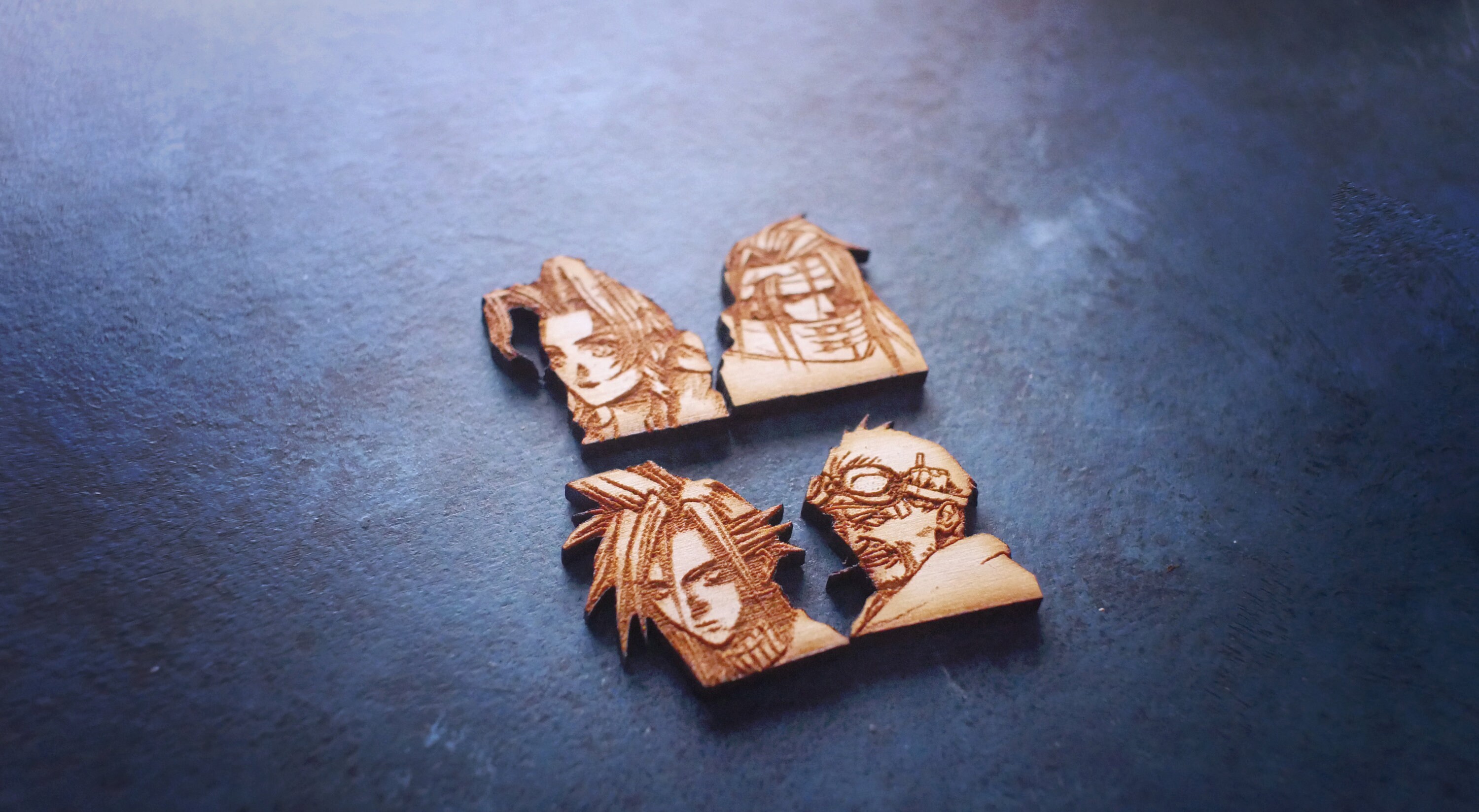 Custom Wooden Final Fantasy 7 Menu Screen With Characters You - Etsy