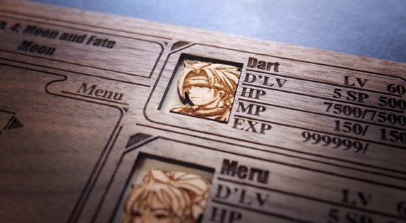 Custom Wooden Legend of Dragoon Menu Screen With Characters - Etsy UK