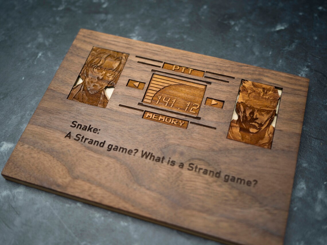 Custom Wooden Metal Gear Codec Screen - Etsy