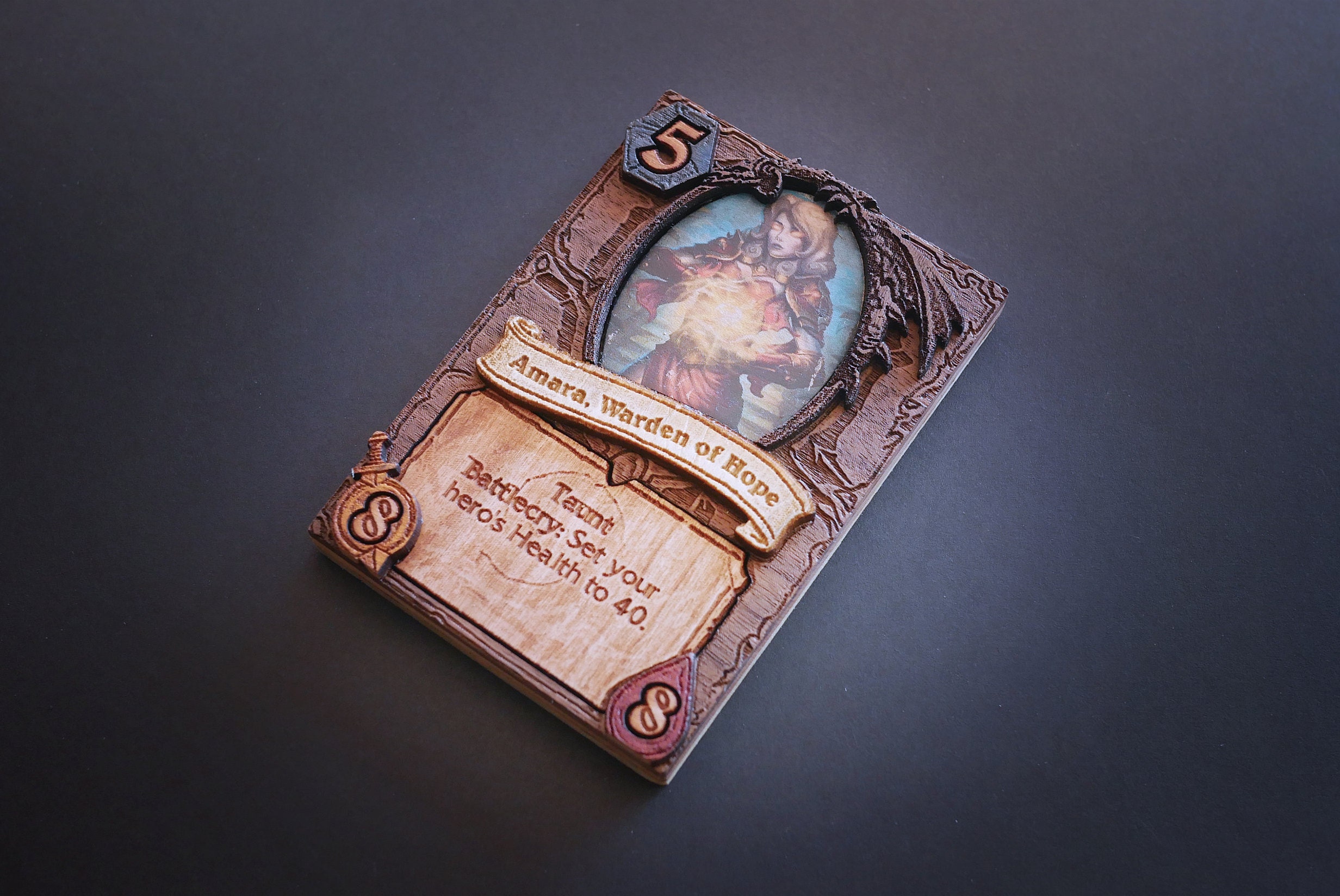 Custom Wooden Hearthstone Cards | Etsy
