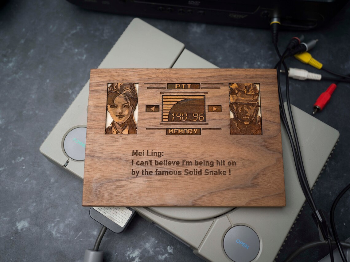 Custom Wooden Metal Gear Codec Screen - Etsy
