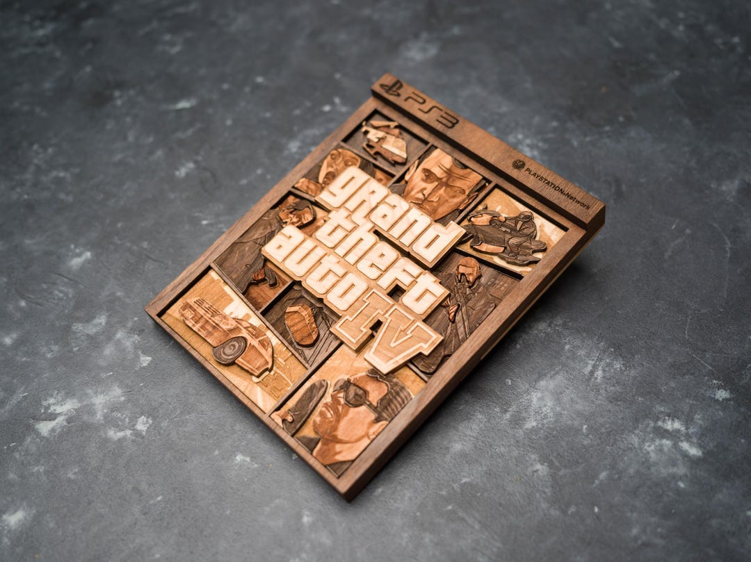 Wooden Grand Theft Auto IV / 4 Playstation 2 / Ps2 - Etsy