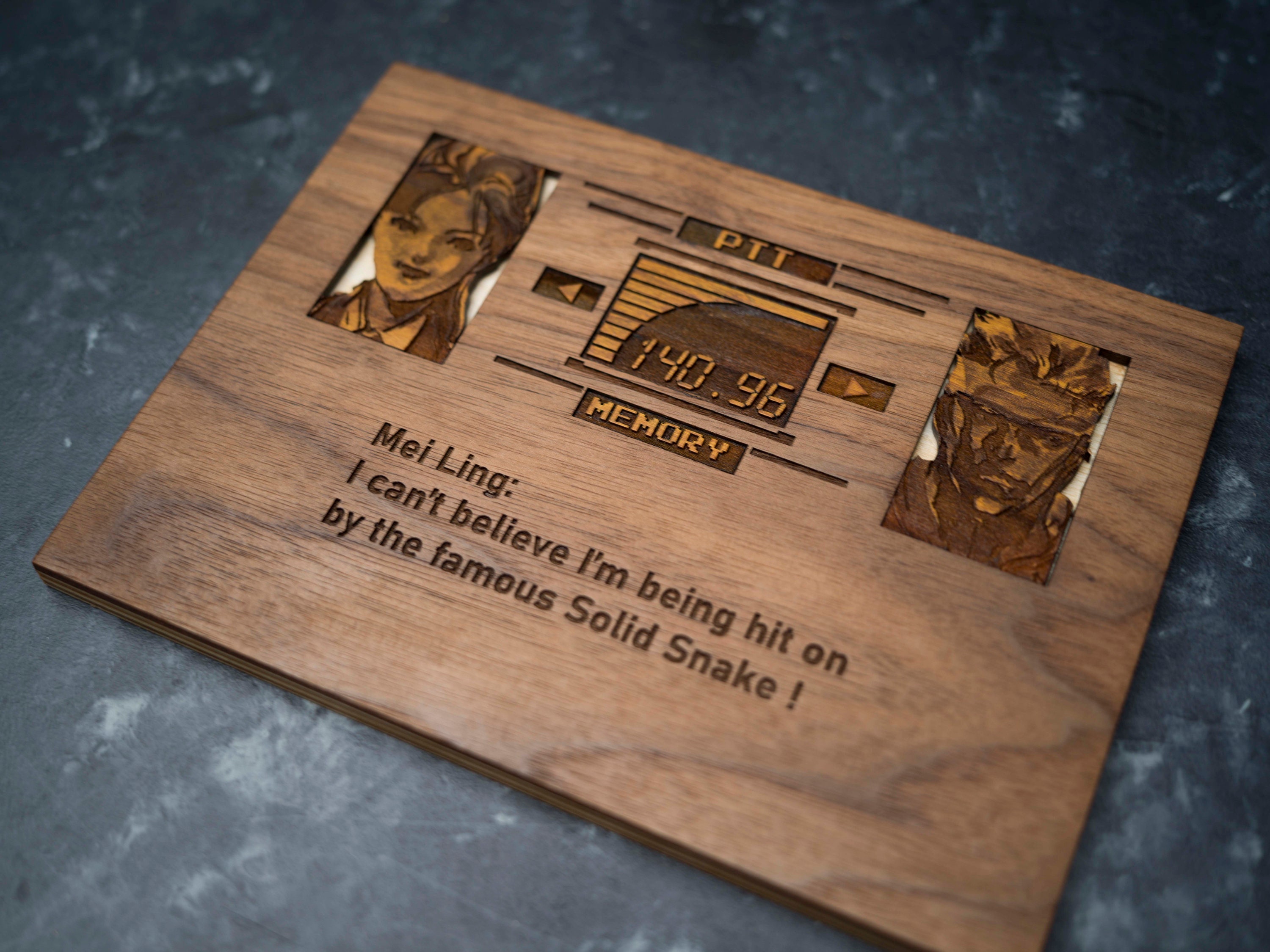 Custom Wooden Metal Gear Codec Screen - Etsy