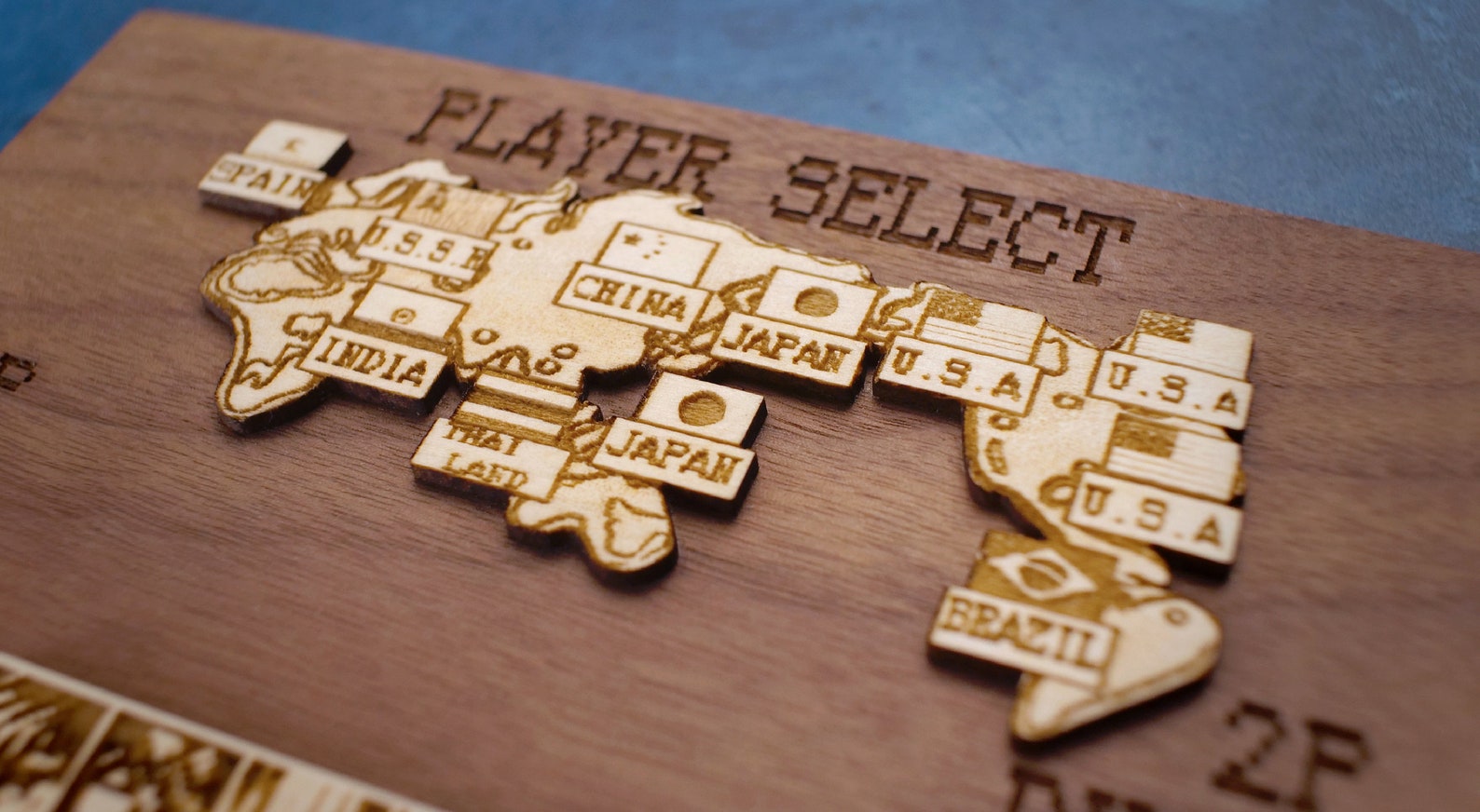 Custom Wooden Street Fighter 2 Menu Screen With Characters You - Etsy