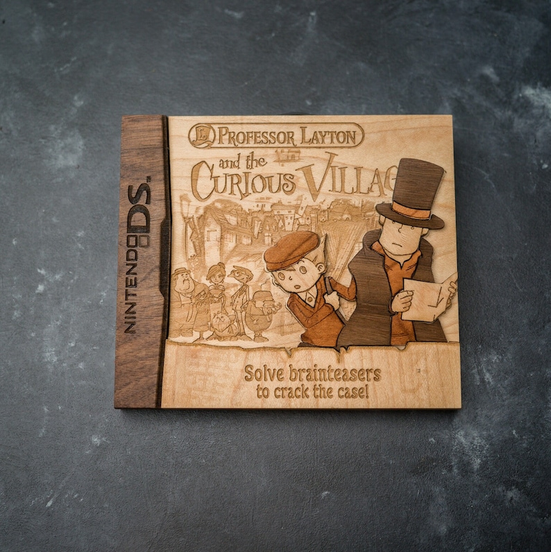 Wooden Professor Layton and the Curious Village for the 3DS - Etsy