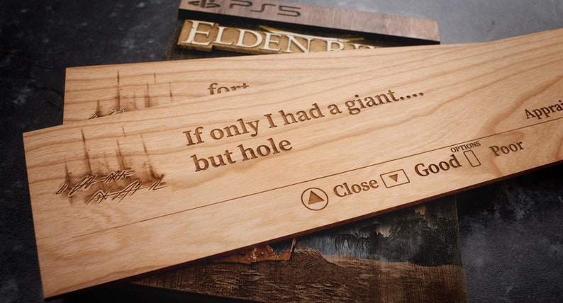 Custom Wooden Elden Ring Message - Etsy