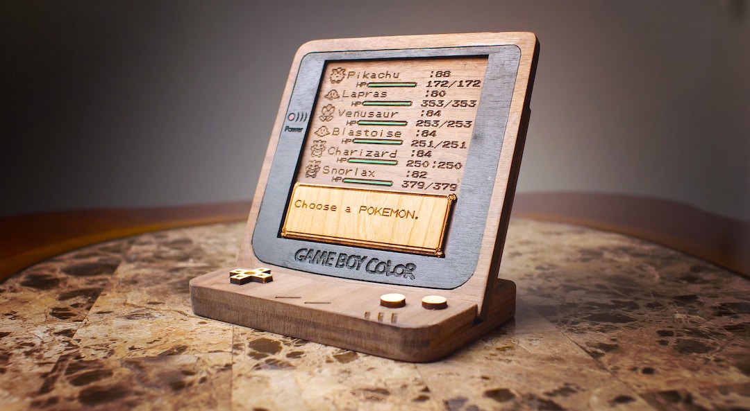 Custom Pokemon Red/blue Menu Screen - Etsy