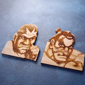 Custom Wooden Street Fighter 2 Menu Screen With Characters You Can Pick ...