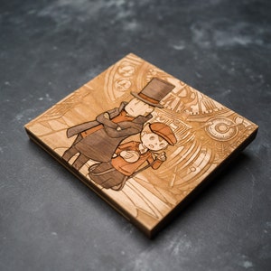 Wooden Professor Layton and the Curious Village for the 3DS - Etsy