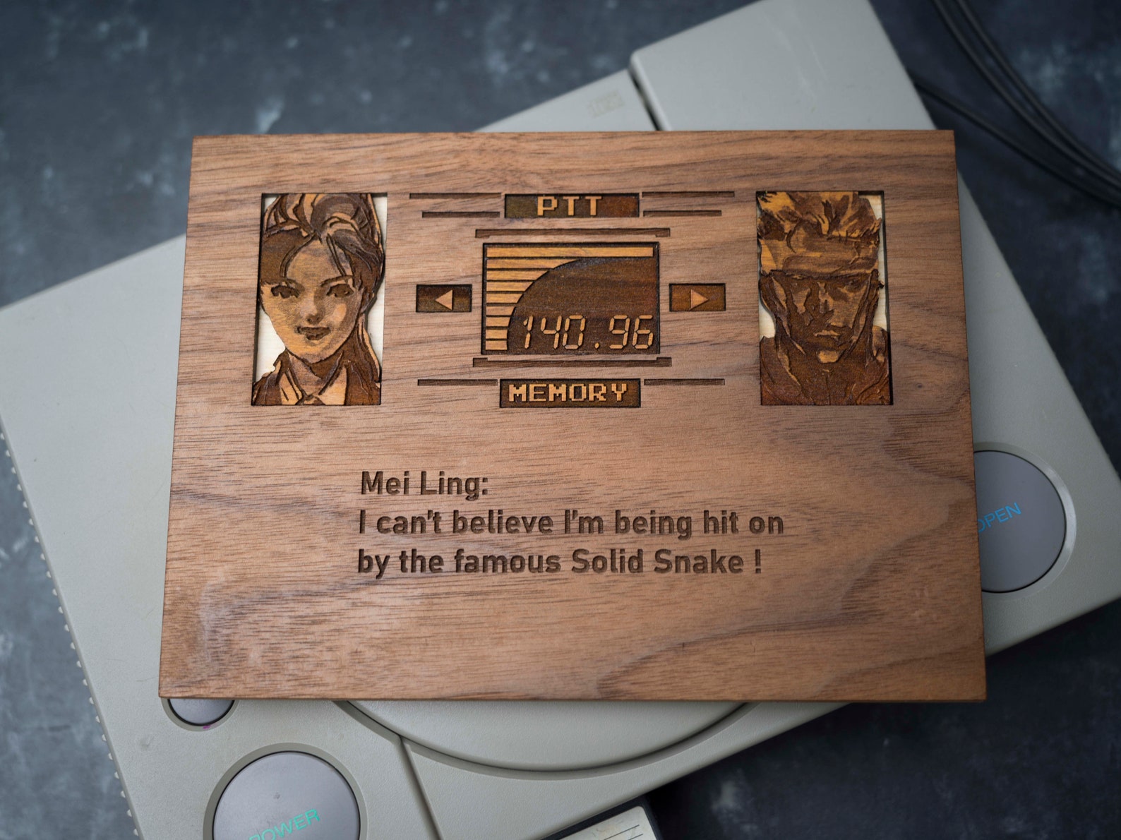 Custom Wooden Metal Gear Codec Screen - Etsy