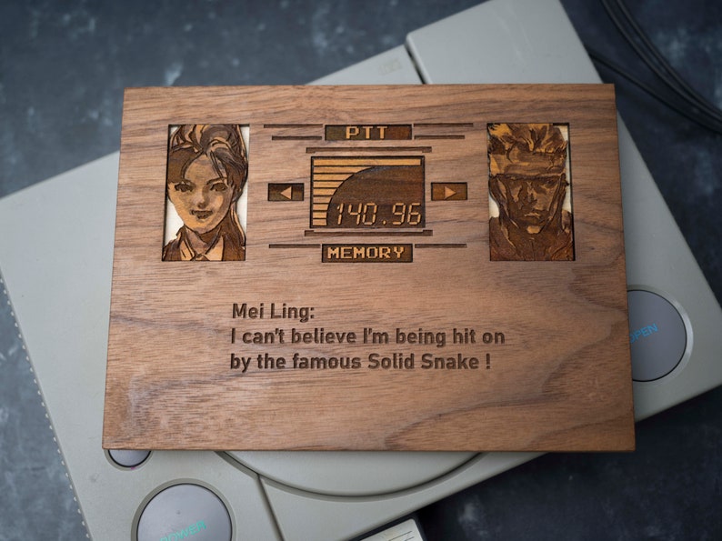 Custom Wooden Metal Gear Codec Screen - Etsy