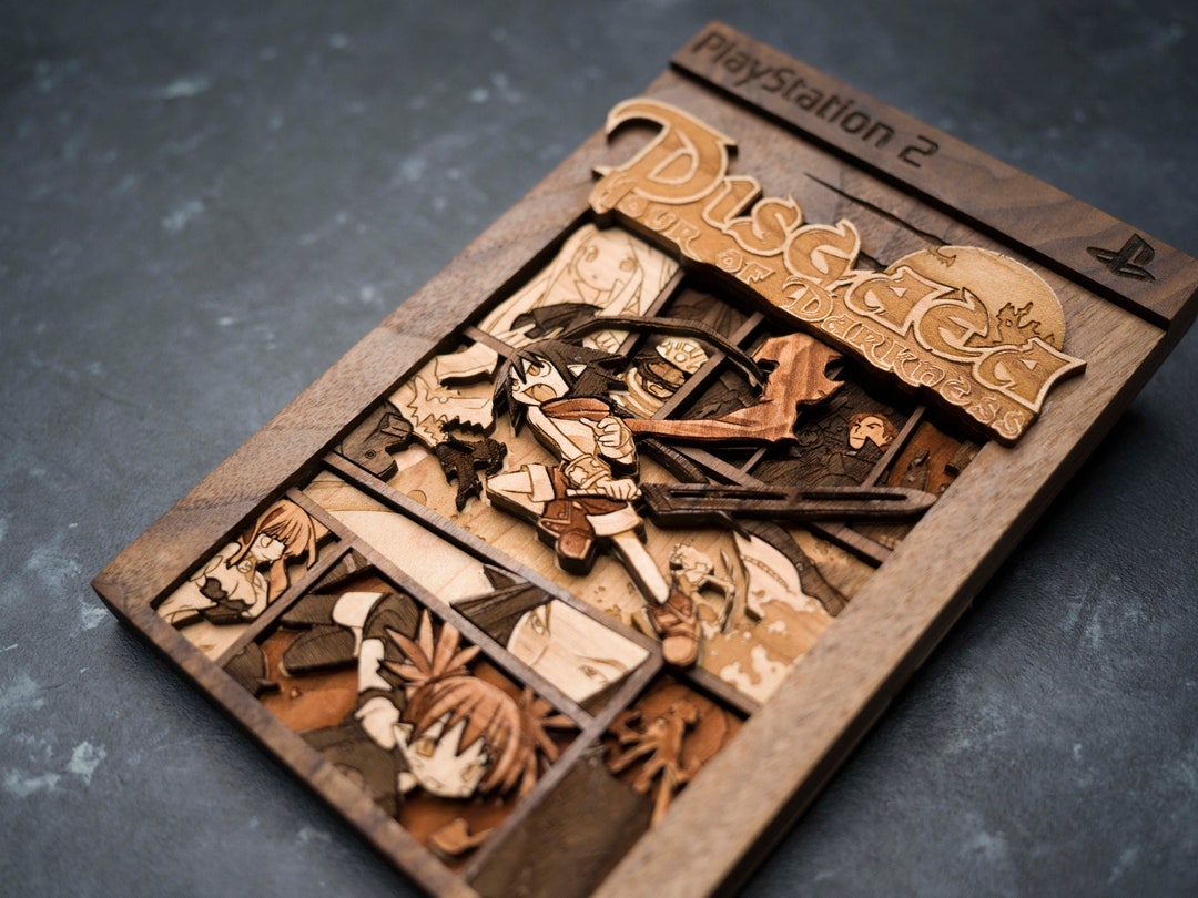 Wooden Disgaea: Hour of Darkness Playstation 2 / PS2 Cartridge - Etsy