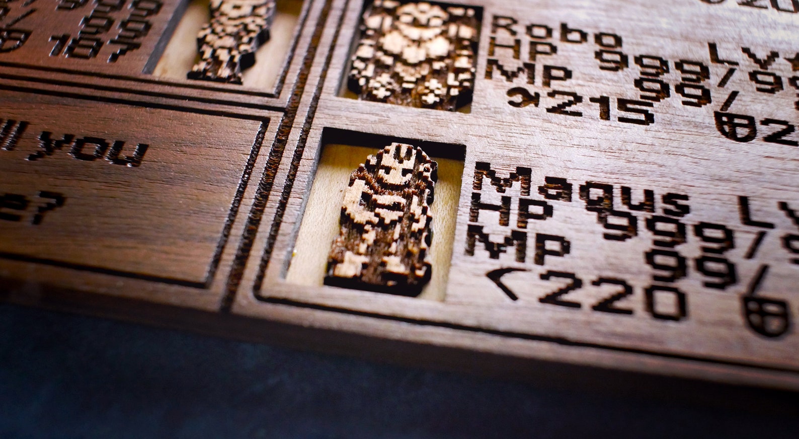 Custom Wooden Chrono Trigger Menu Screen With Characters You - Etsy