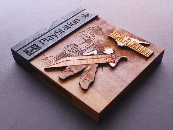 Wooden Final Fantasy VII PlayStation Cartridge | Etsy