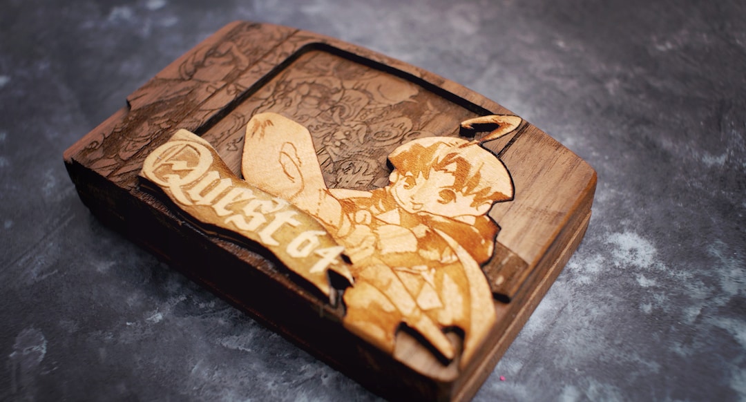 Wooden Quest 64 Nintendo 64 / N64 Cartridge With Option for a Raspberry ...