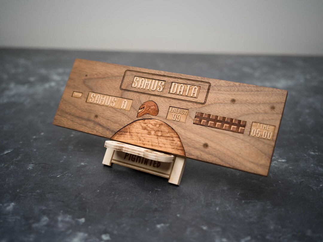 Wooden Super Metroid Save Menu - Etsy
