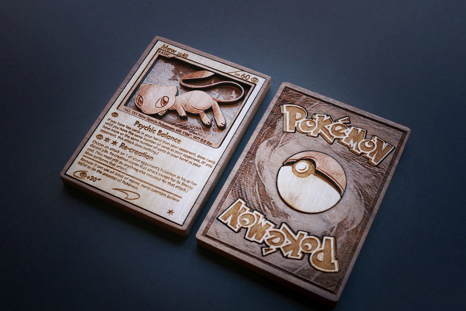 Custom Wooden Pokemon Cards - Etsy