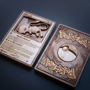 Custom Wooden Pokemon Cards - Etsy Australia
