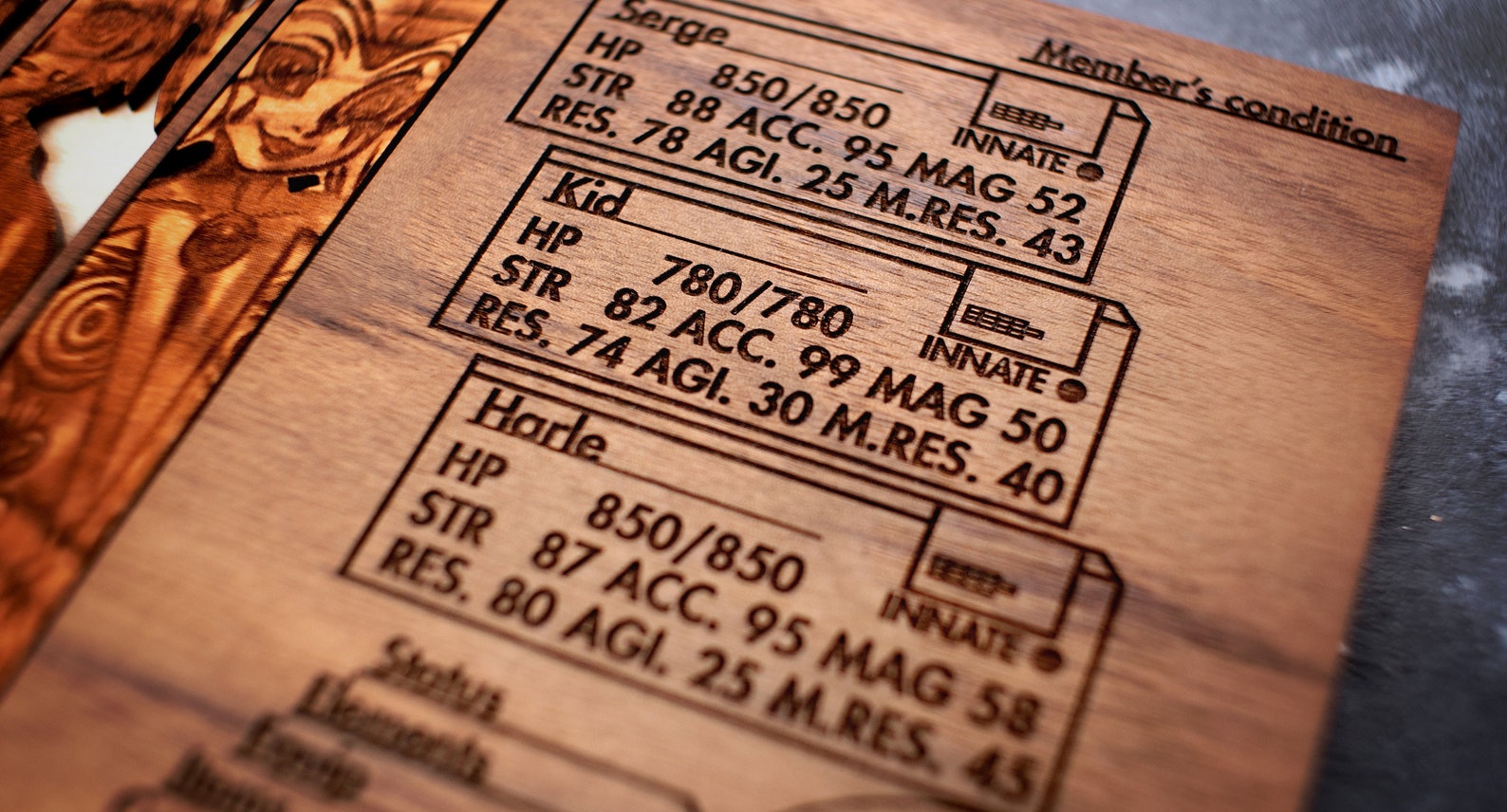 Custom Wooden Chrono Cross Menu Screen With Characters You Can - Etsy