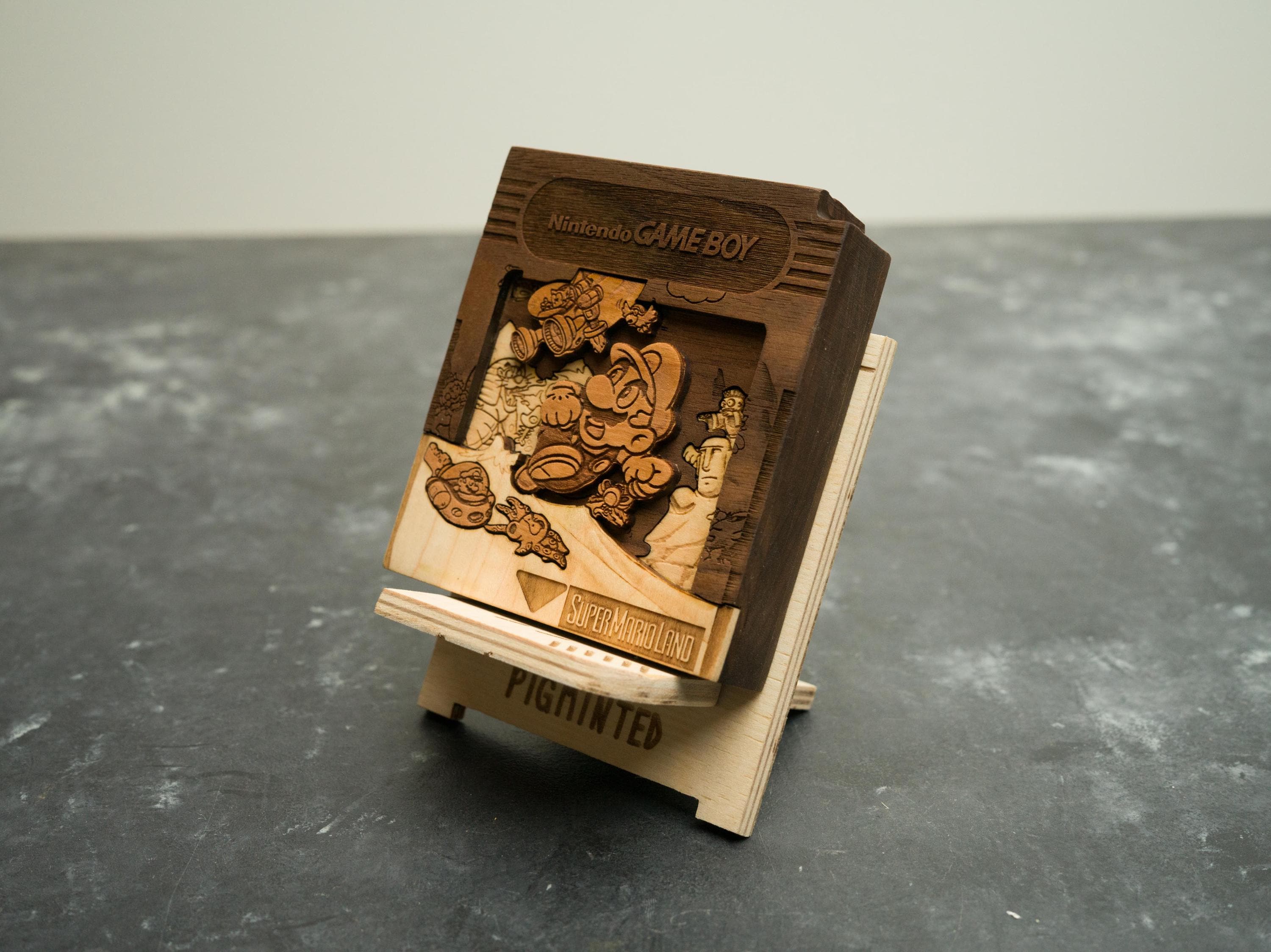Wooden Engraved Super Mario Land - Etsy