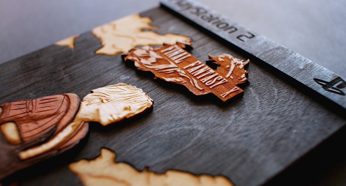 Wooden Final Fantasy X Playstation 2 / PS2 Cartridge - Etsy