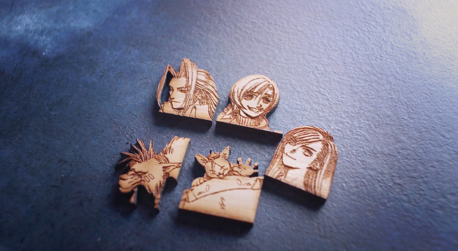 Custom Wooden Final Fantasy 7 Menu Screen With Characters You - Etsy