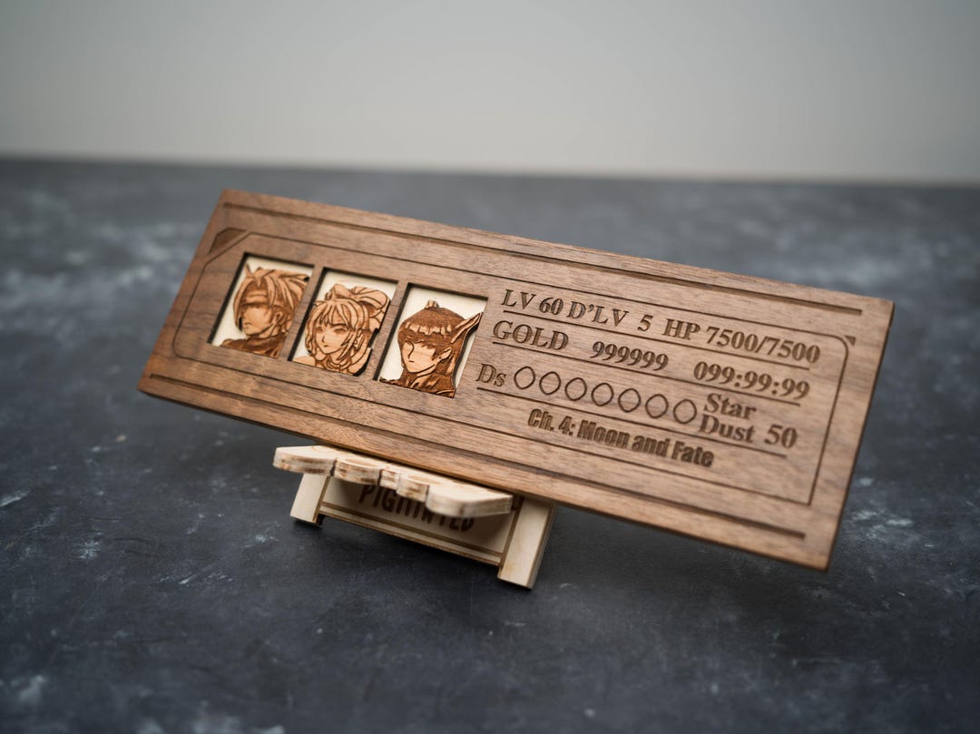 Wooden Legend of Dragoon Save Menu - Etsy