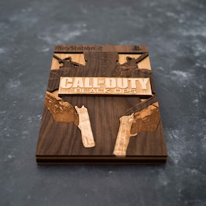 Wooden Call of Duty Black Ops Playstation 2 / PS2 Cartridge - Etsy