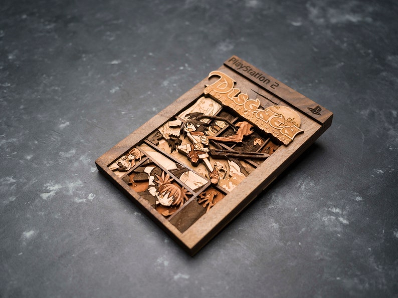 Wooden Disgaea: Hour of Darkness Playstation 2 / PS2 Cartridge - Etsy