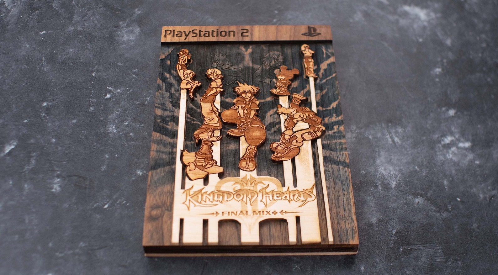 Wooden Kingdom Hearts 2 Playstation 2 / PS2 Cartridge - Etsy