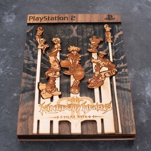 Wooden Kingdom Hearts 2 Playstation 2 / PS2 Cartridge - Etsy