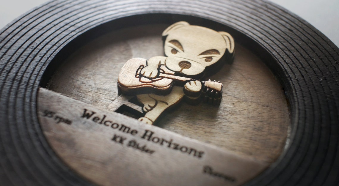 KK Slider Wooden Vinyl Record - Etsy