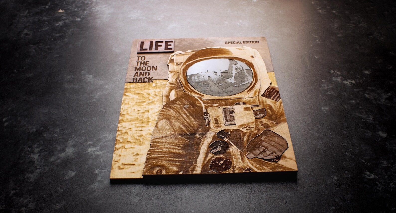 Wooden Moon Landing Life Magazine - Etsy