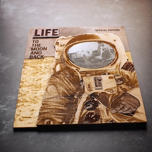 Wooden Moon Landing Life Magazine - Etsy