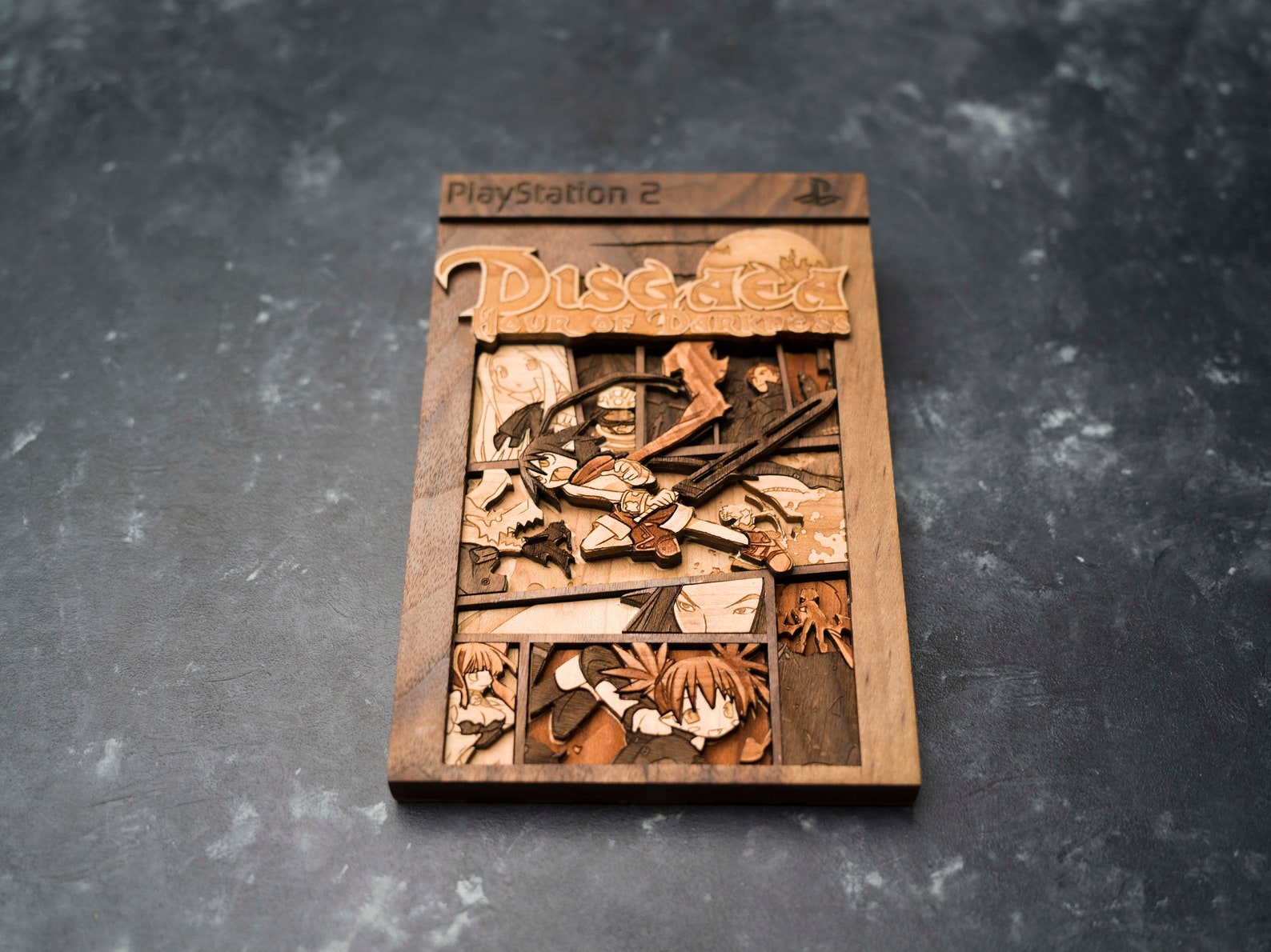 Wooden Disgaea: Hour of Darkness Playstation 2 / PS2 Cartridge - Etsy