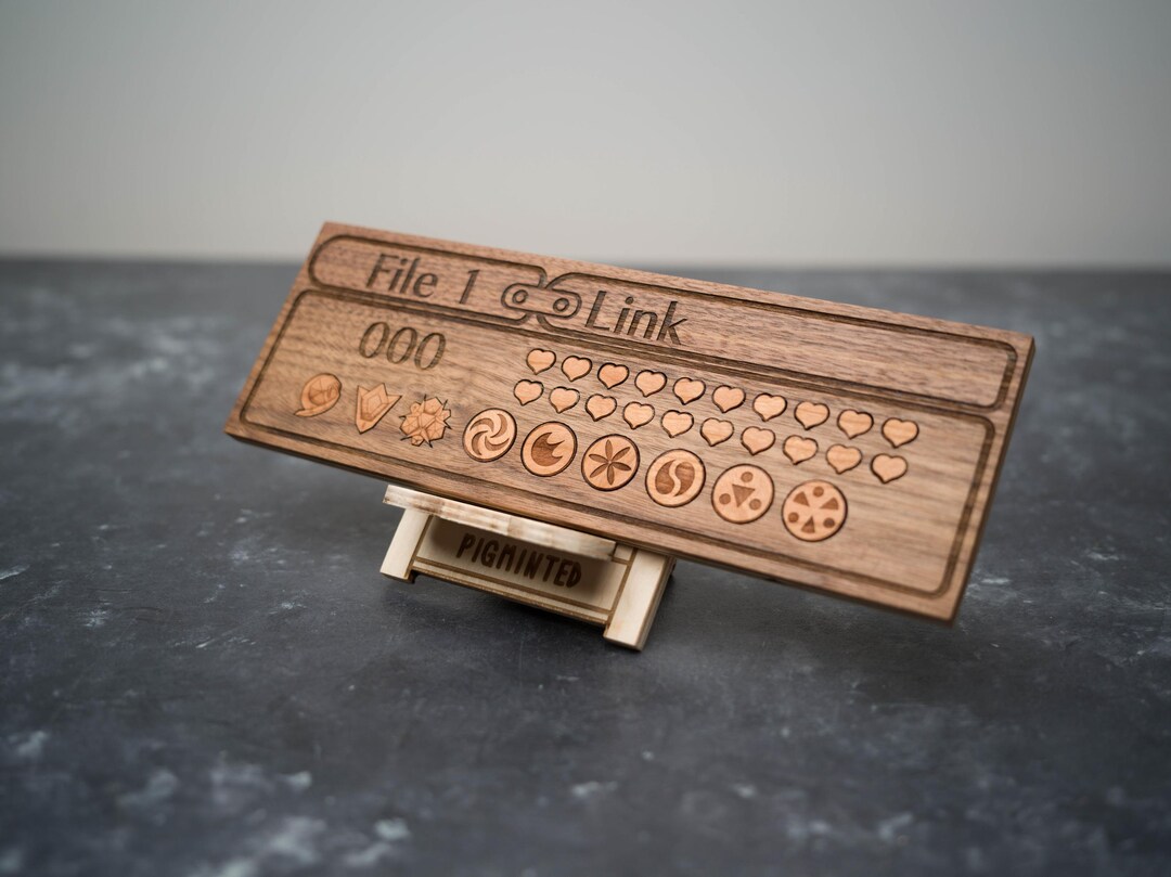Wooden Zelda Ocarina of Time Save File - Etsy