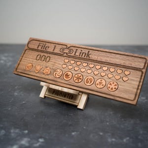 Wooden Zelda Ocarina of Time Save File - Etsy