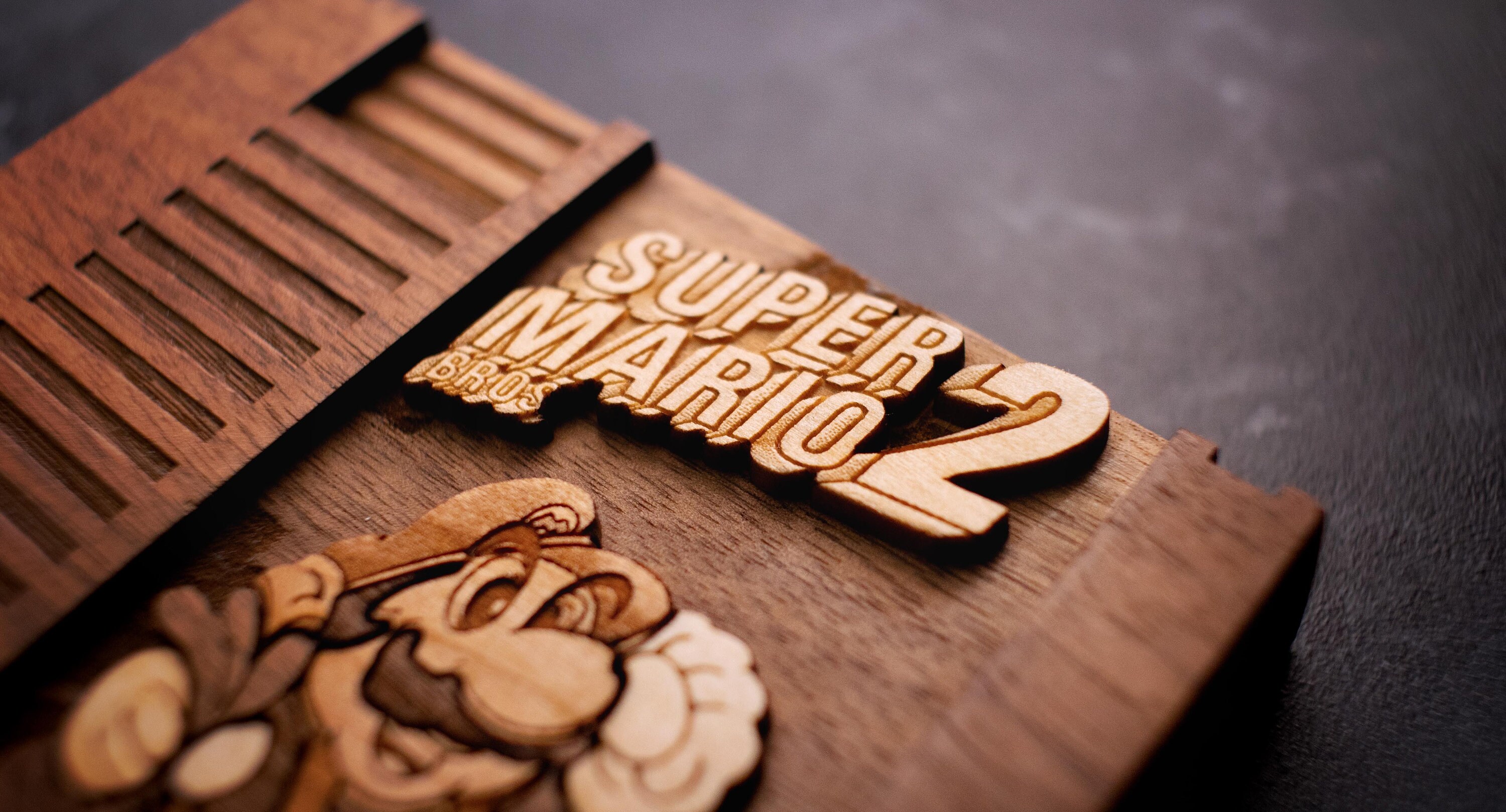 Wooden Mario Bros 2 Cartridge - Etsy