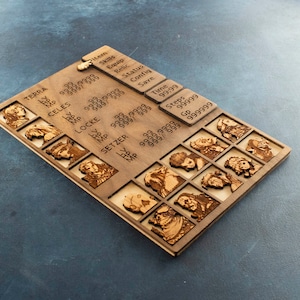 Custom Wooden Final Fantasy 6 / VI Menu Screen With Characters You Can ...