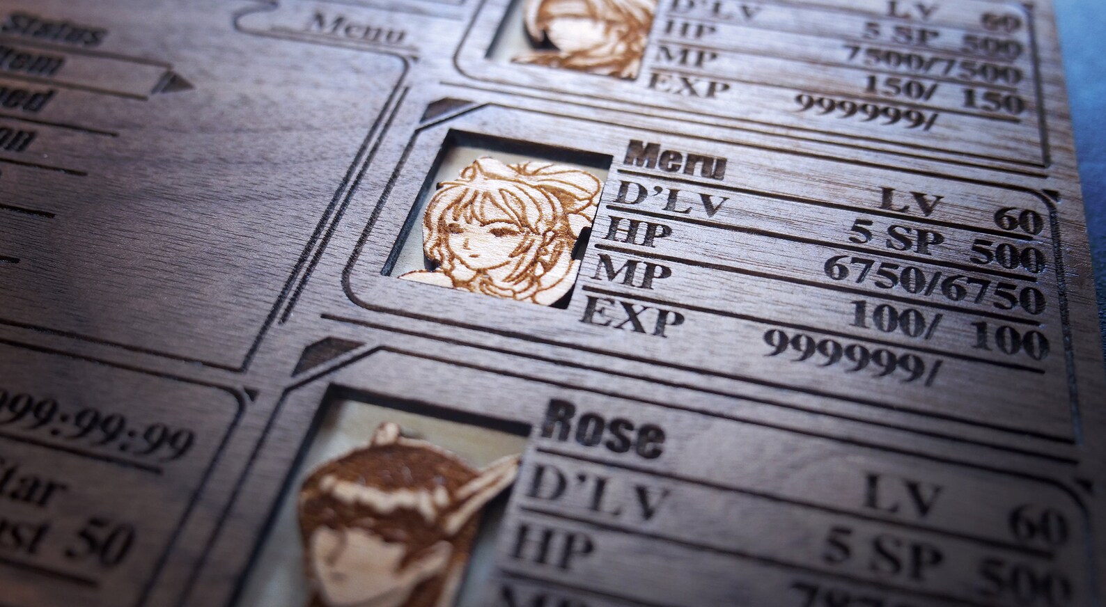 Custom Wooden Legend of Dragoon Menu Screen With Characters - Etsy