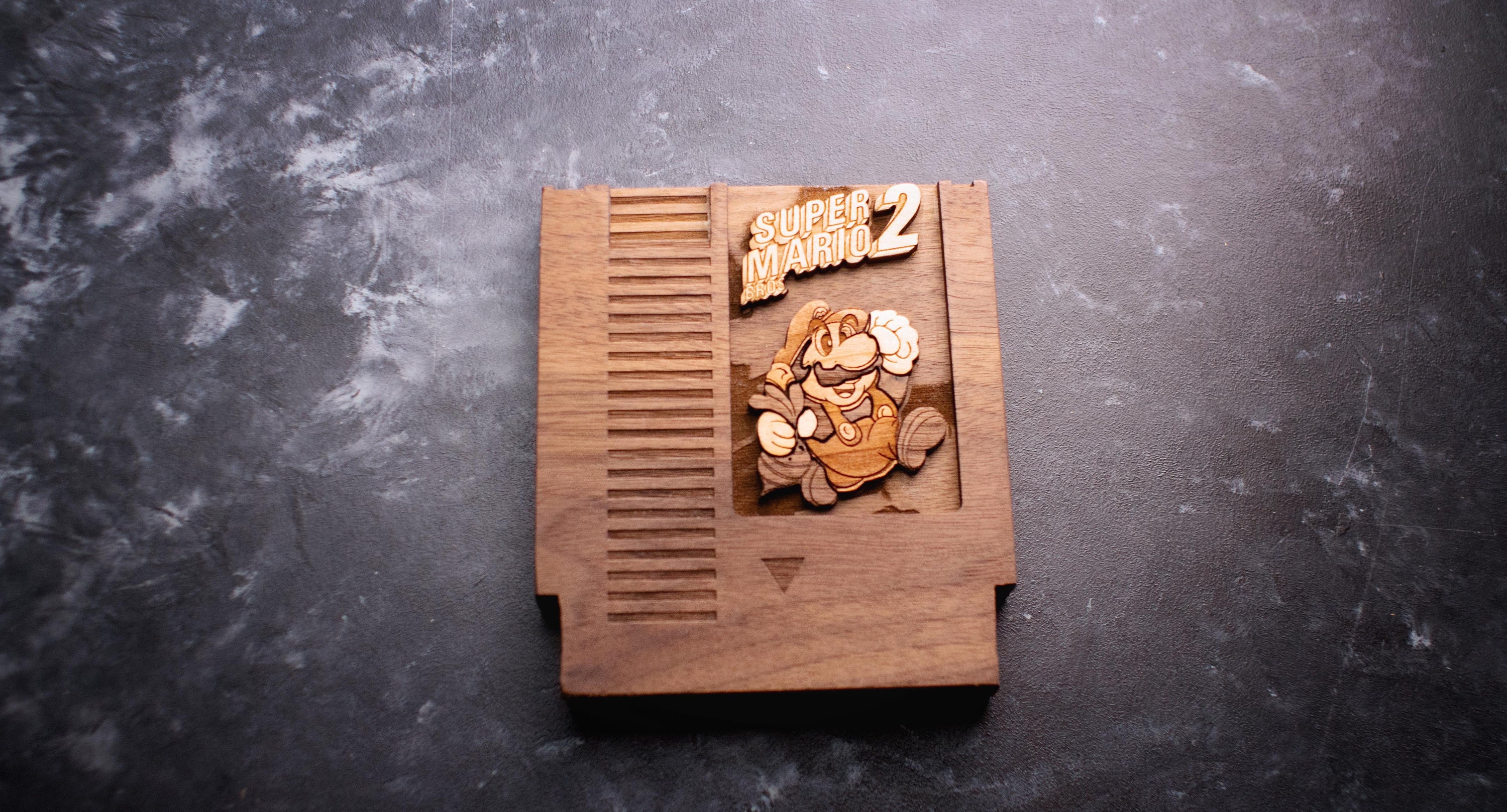 Wooden Mario Bros 2 Cartridge - Etsy