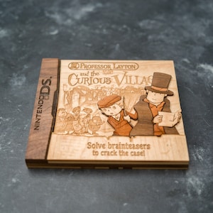 Wooden Professor Layton and the Curious Village for the 3DS - Etsy
