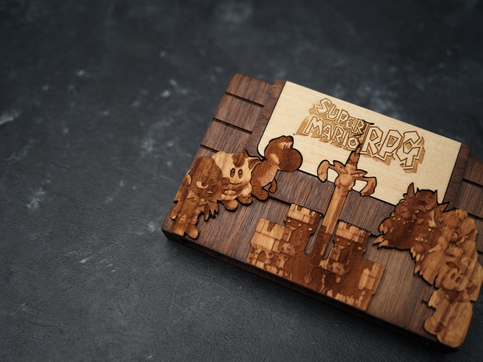 Wooden Super Mario RPG SNES Cartridge - Etsy
