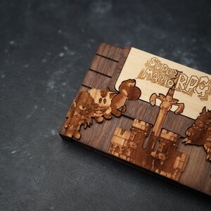 Wooden Super Mario RPG SNES Cartridge - Etsy