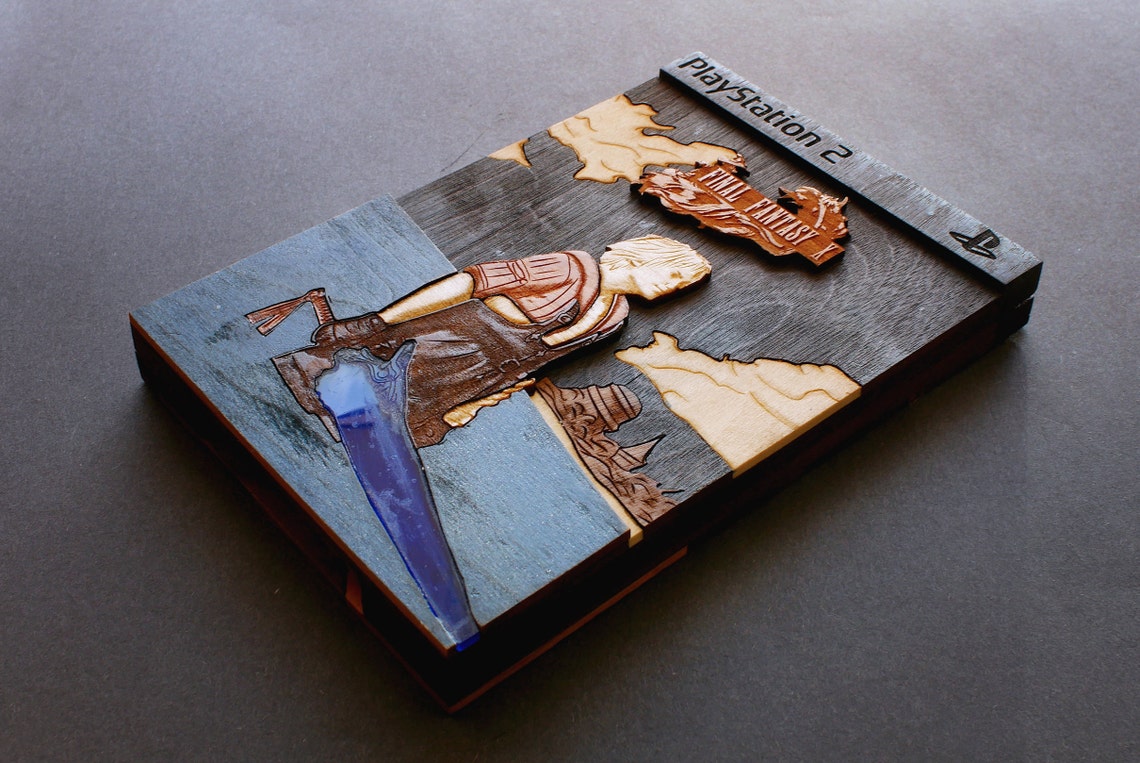 Wooden Final Fantasy X Playstation 2 / PS2 Cartridge - Etsy