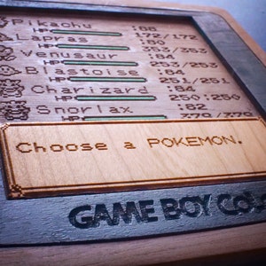 Custom Pokemon Red/blue Menu Screen - Etsy