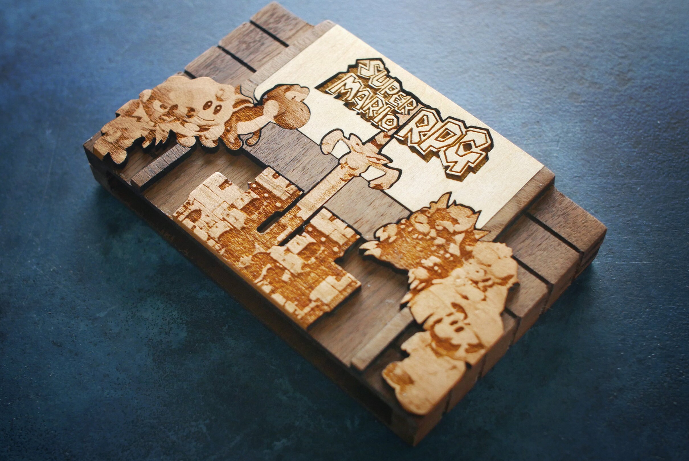 Wooden Super Mario RPG SNES Cartridge With Option for a - Etsy